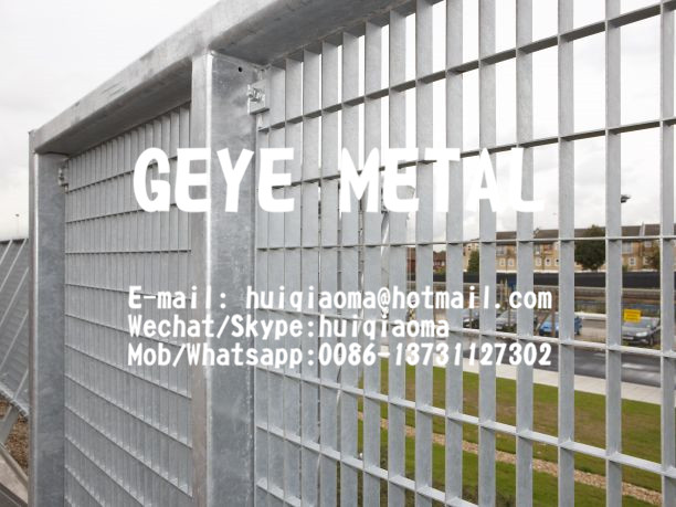 Aluminium Bar Grating Perimeter Fences, Handrail Infill Panels ...