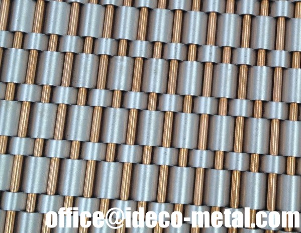 Elevator Decorative mesh, Elevator wall cladding mesh, Channel woven ...