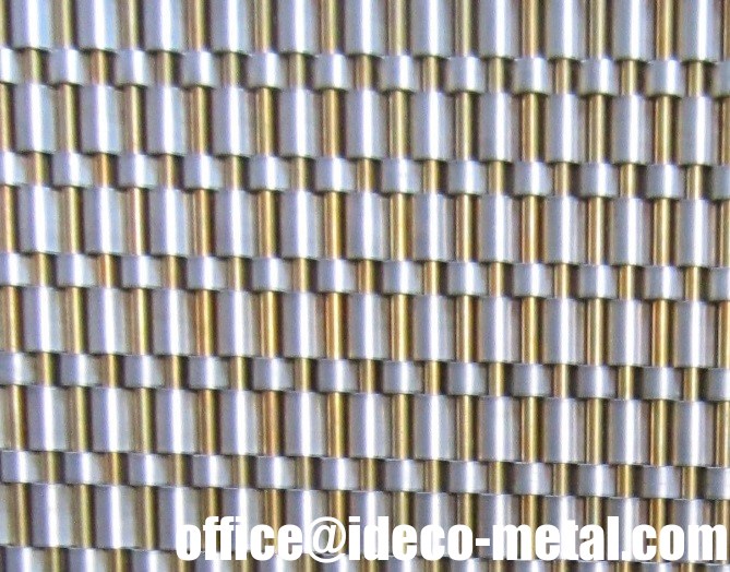 8126T Decorative elevator cladding mesh, Elevator lift wall brass metal ...