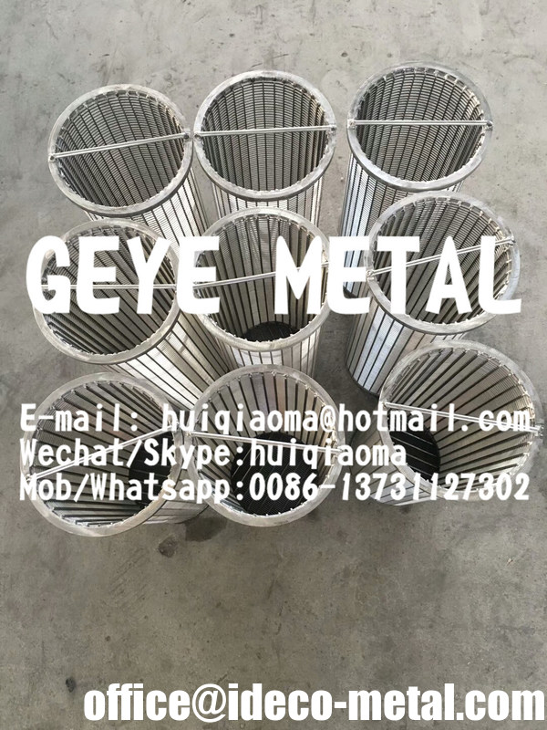 Wedge Wire Strainer Baskets, Stainless Steel Vee-Wire Filter Baskets ...