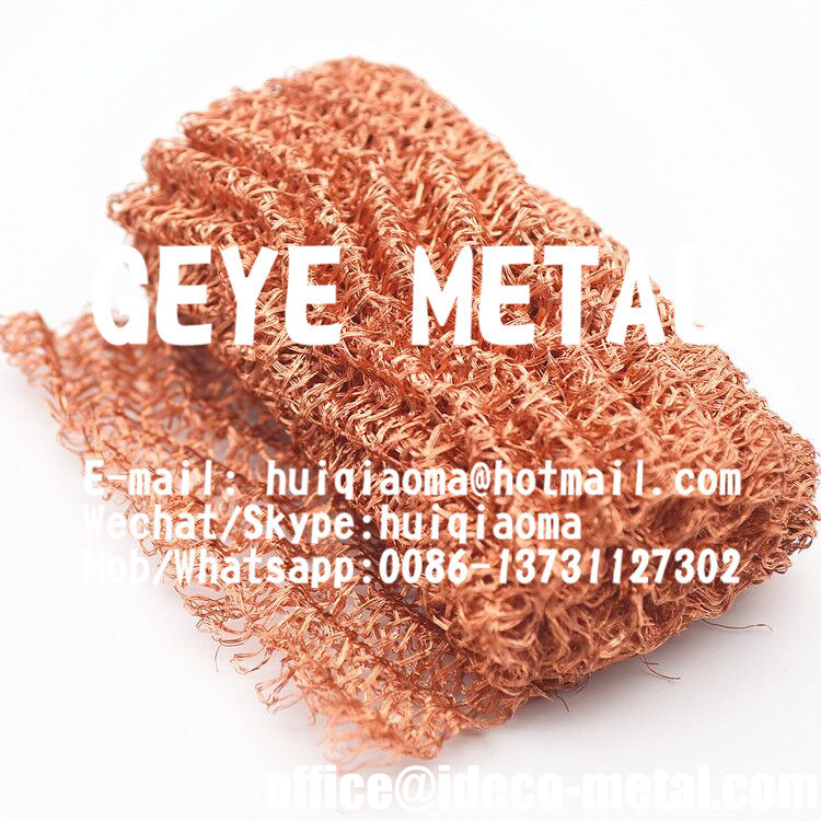 Multi-Strand Knitted Copper Wire Mesh Crimped for Distiller Column ...