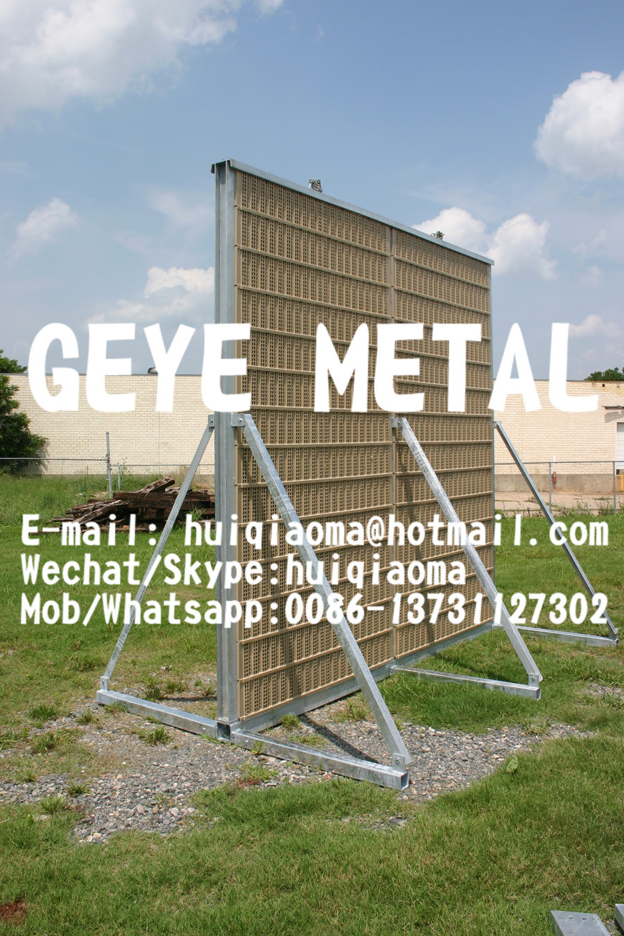 Temporary Perforated Metal Noise Barrier Wall for Construction Sites ...