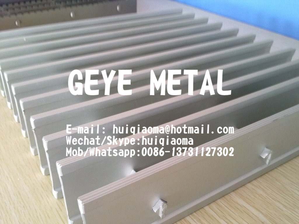 Anti-Slip Aluminium Grooved Swage-Locked I-Bar Grating, Light Weight ...