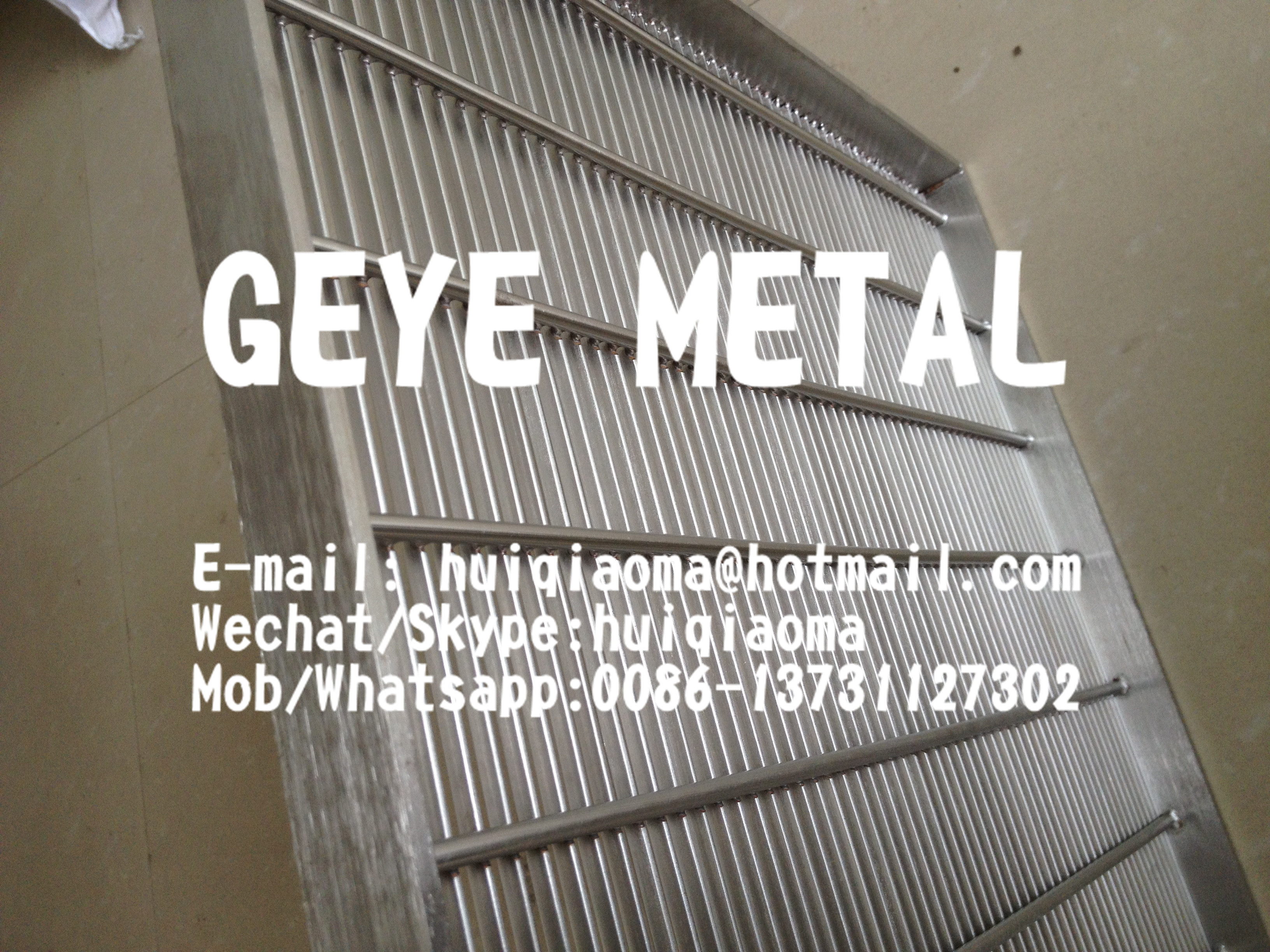 Stainless Steel Flat Wedge Wire Screens for Vibrating Screen Decking ...